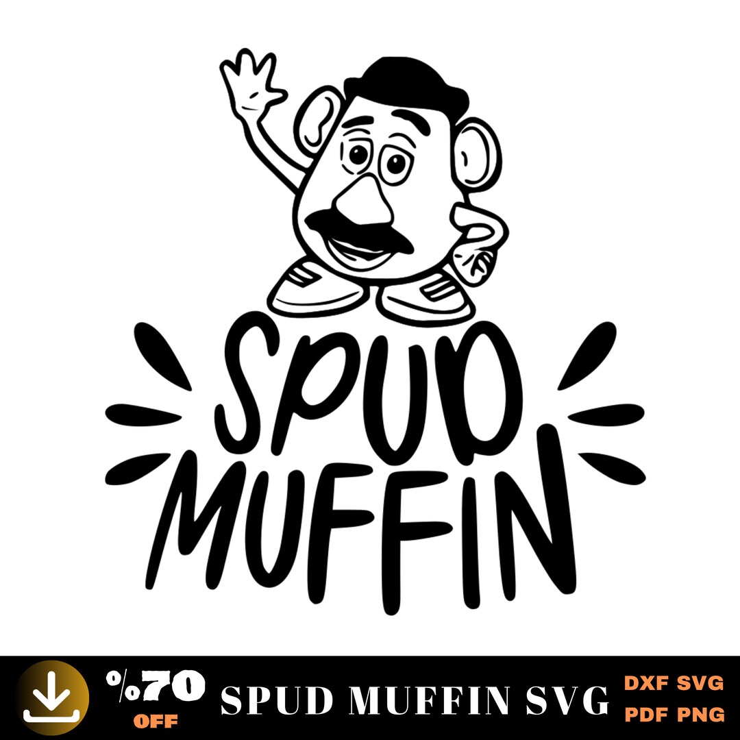 Spud Muffin Svg, Spud Muffin Mr Potato Head Svg, Land Potato Head Svg ...