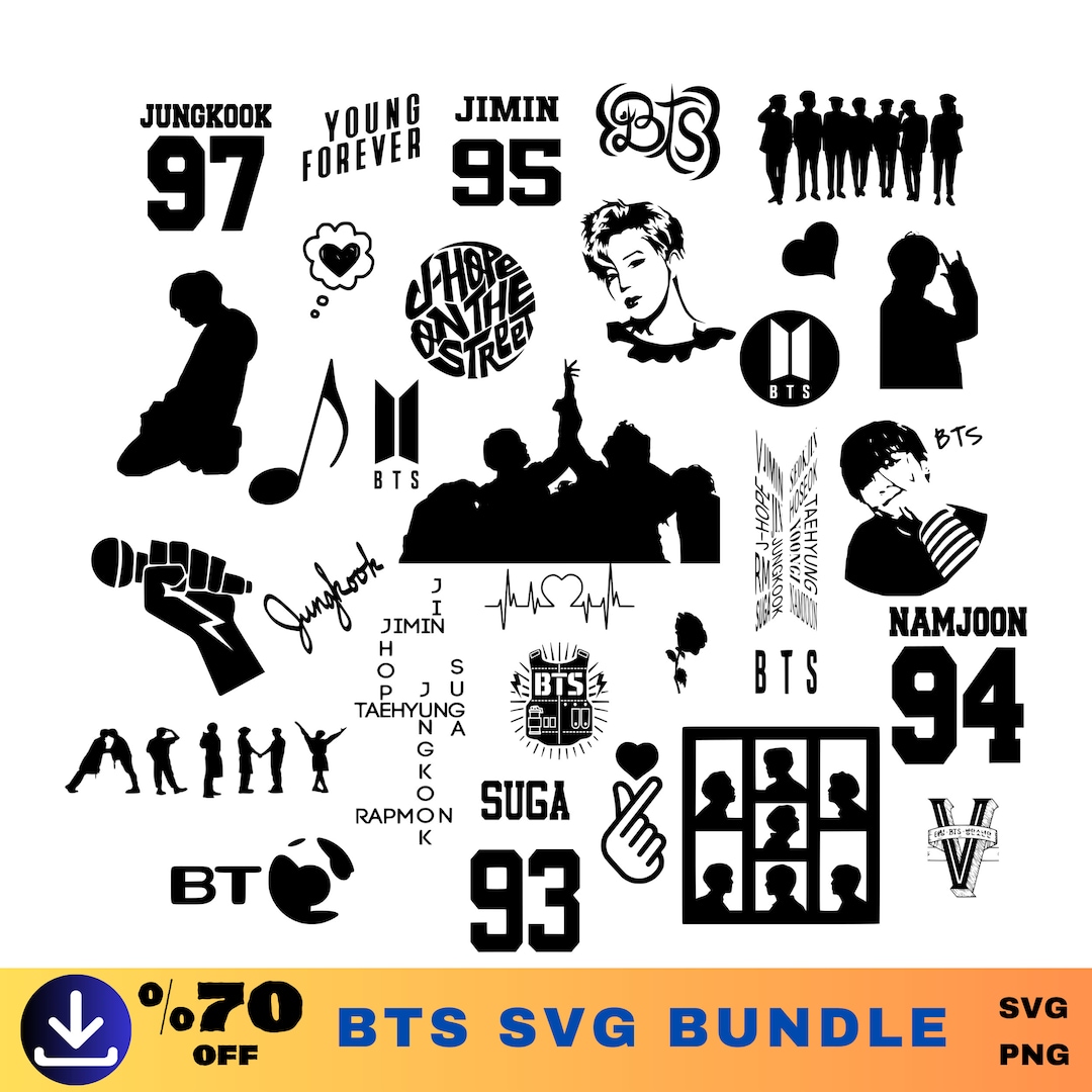Bts SVG Bundle, Bts Army SVG for Cricut File, Dynamite SVG, Bts Jimin ...