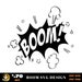 Boom Svg Cut Files for Cricut, Boom Clipart, Silhouette, Speech Balloon ...