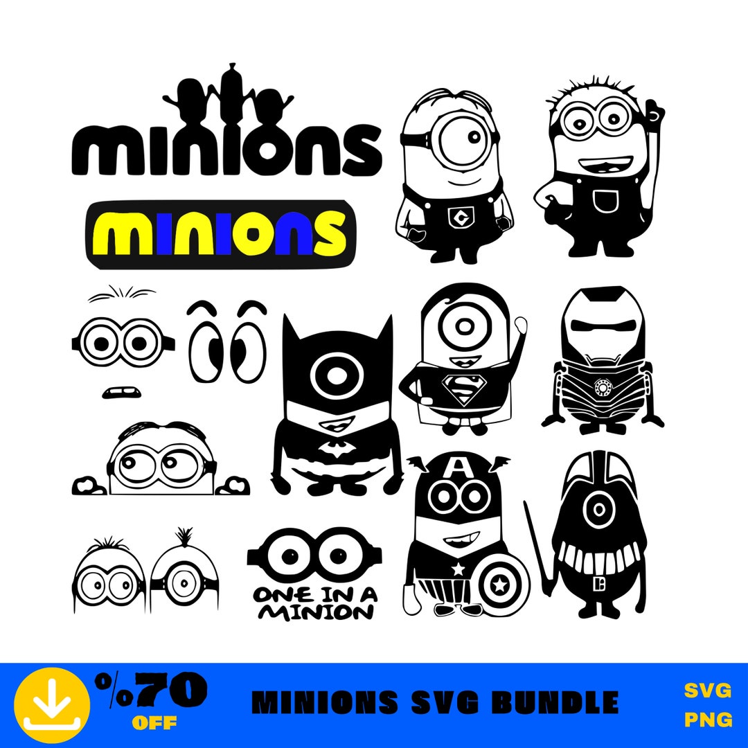 Minion Svg Bundle, Minions Svg Shirt Design, Minion Eyes Svg Cut Files ...
