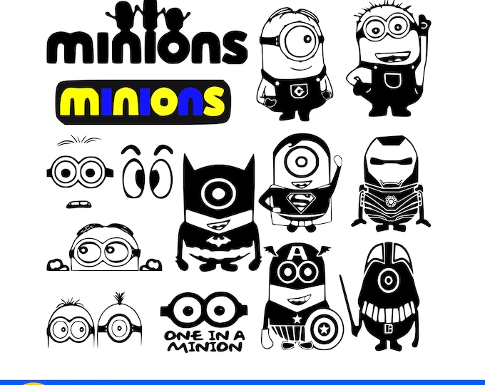Minion Svg Bundle, Minions Svg Shirt Design, Minion Eyes Svg Cut Files ...