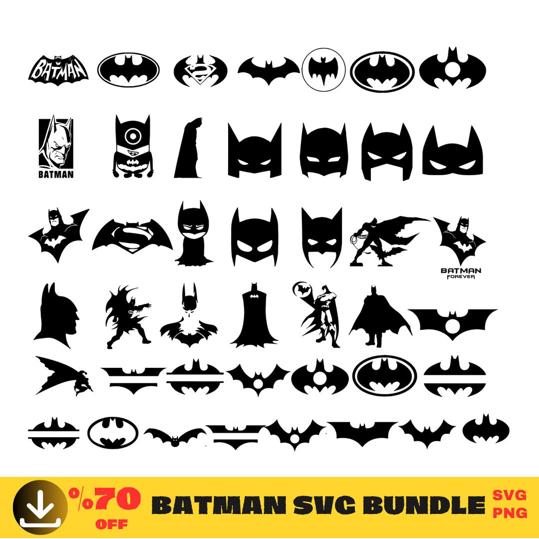 Bat Svg Bundle Cut Files,t-shirt Prints Svg Bundle, Silhouette Design ...