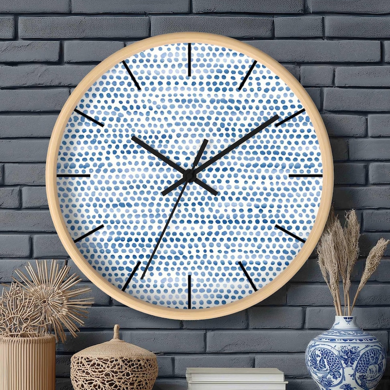 Polka Dot Clock - Etsy