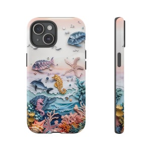 Coastal Sea Life Fish 3D Effect Tough Phone Case Cover | iPhone PRO Max ...
