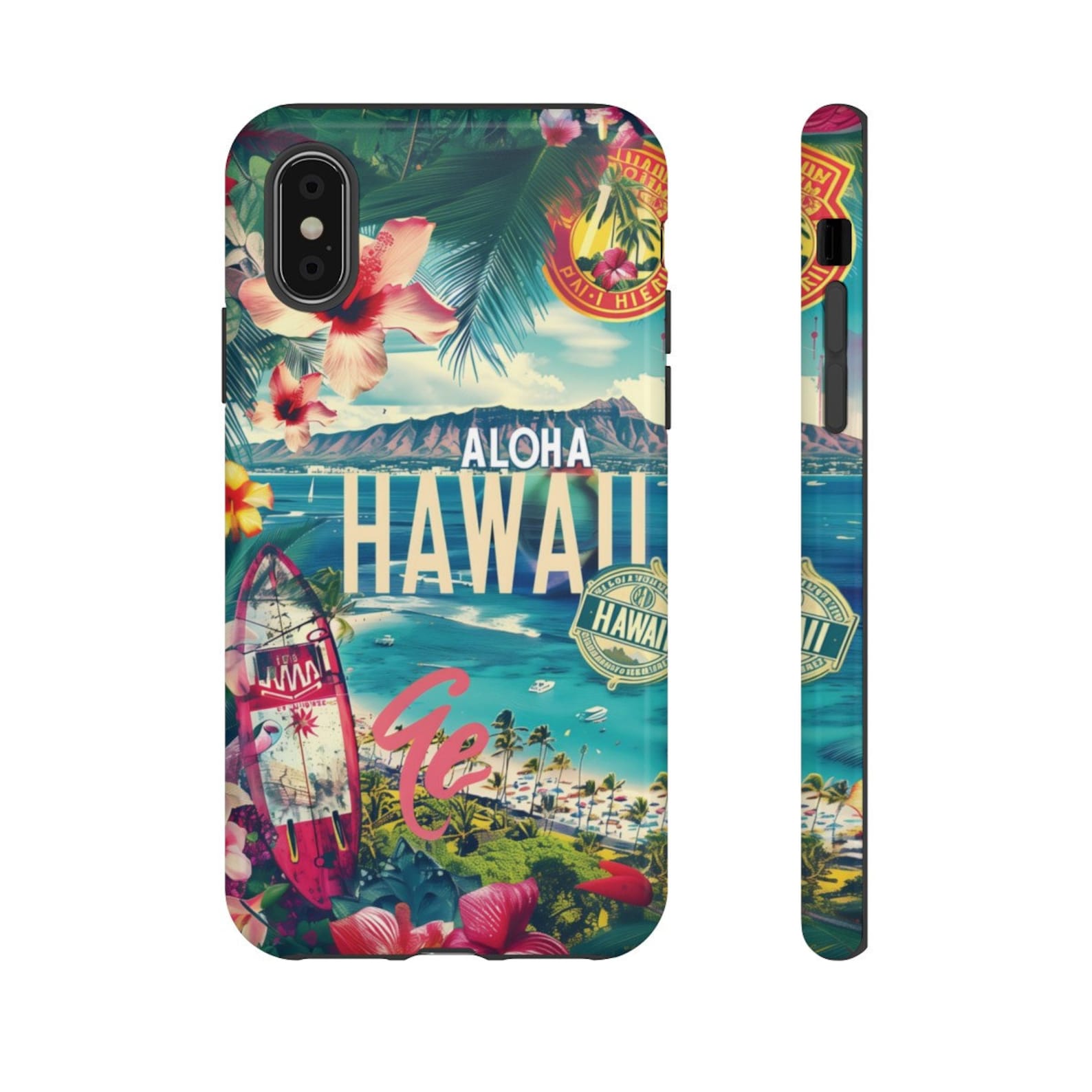 Coastal Surfer HAWAII Surfboard ALOHA Tough Phone Case Cover | iPhone ...