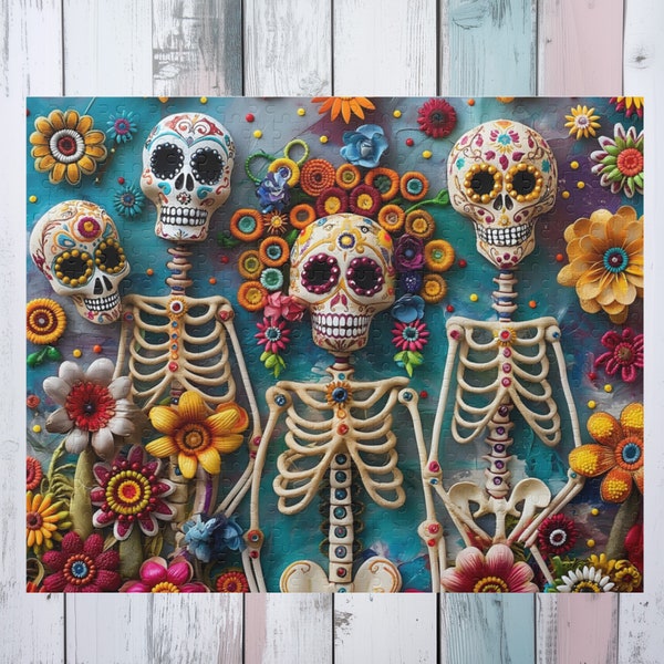 Sugar Skull Puzzle - Etsy