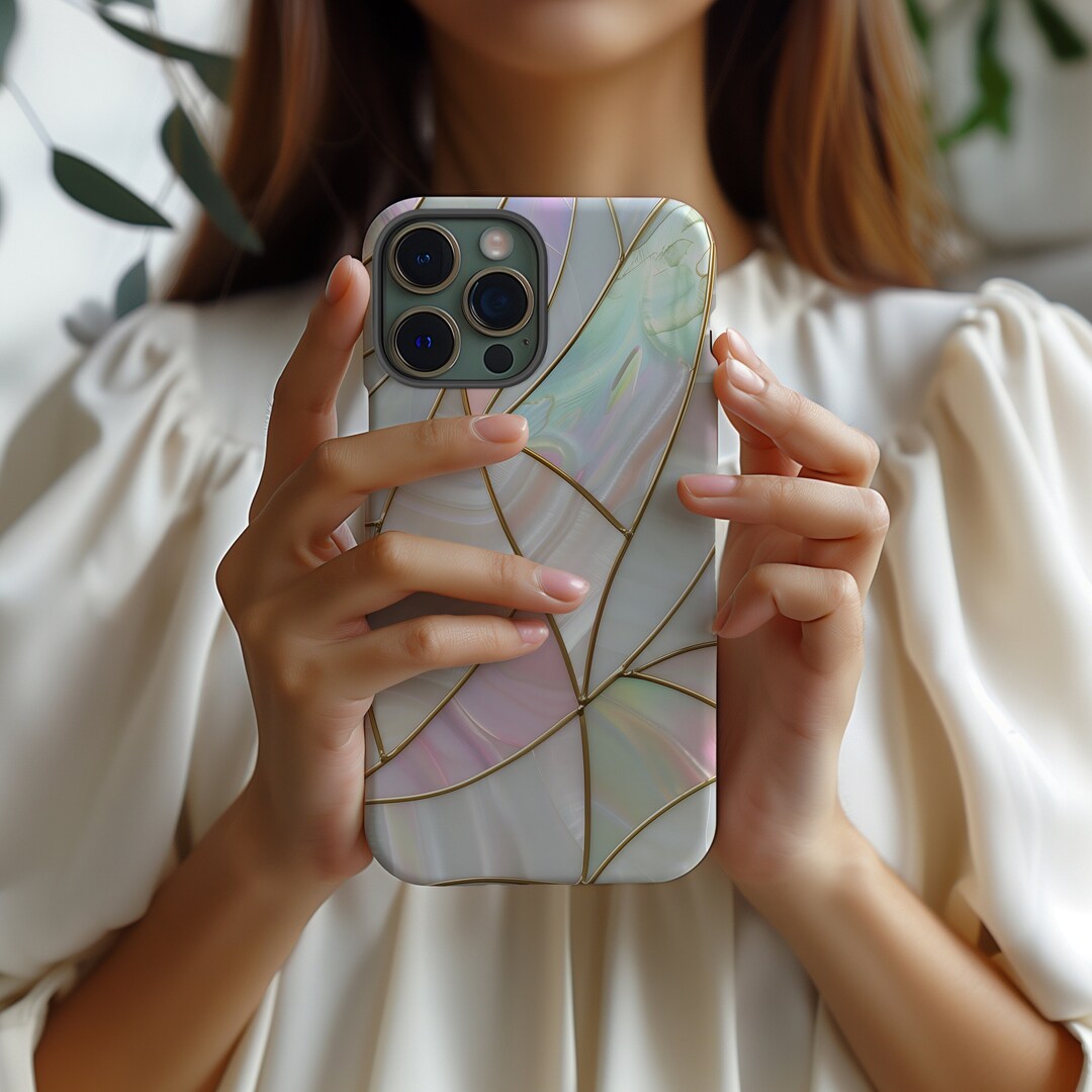 Opal Iridescent Mother of Pearl Effect Tough Phone Case Cover | iPhone ...