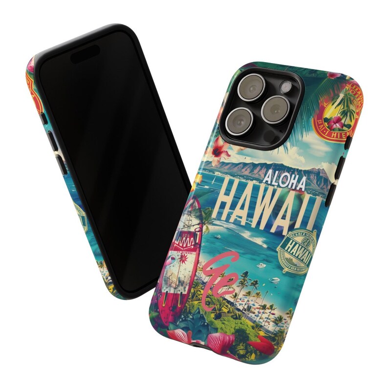 Coastal Surfer HAWAII Surfboard ALOHA Tough Phone Case Cover | iPhone ...