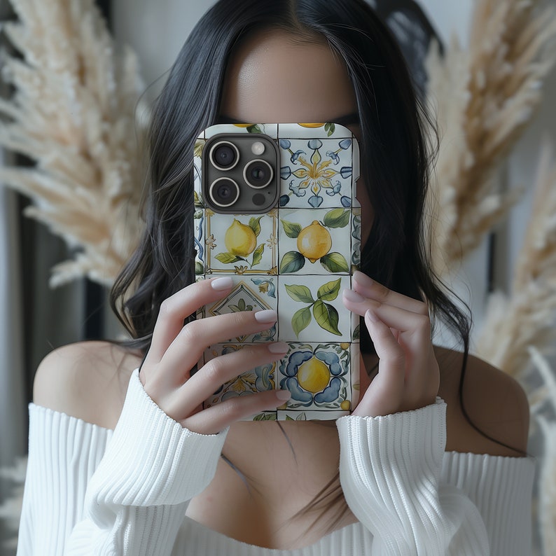 European Italian Sorrento Lemon Mosaic Tile Tough Case Cover | iPhone ...