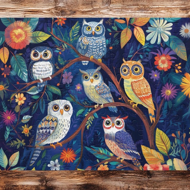 Colorful Owl - Etsy