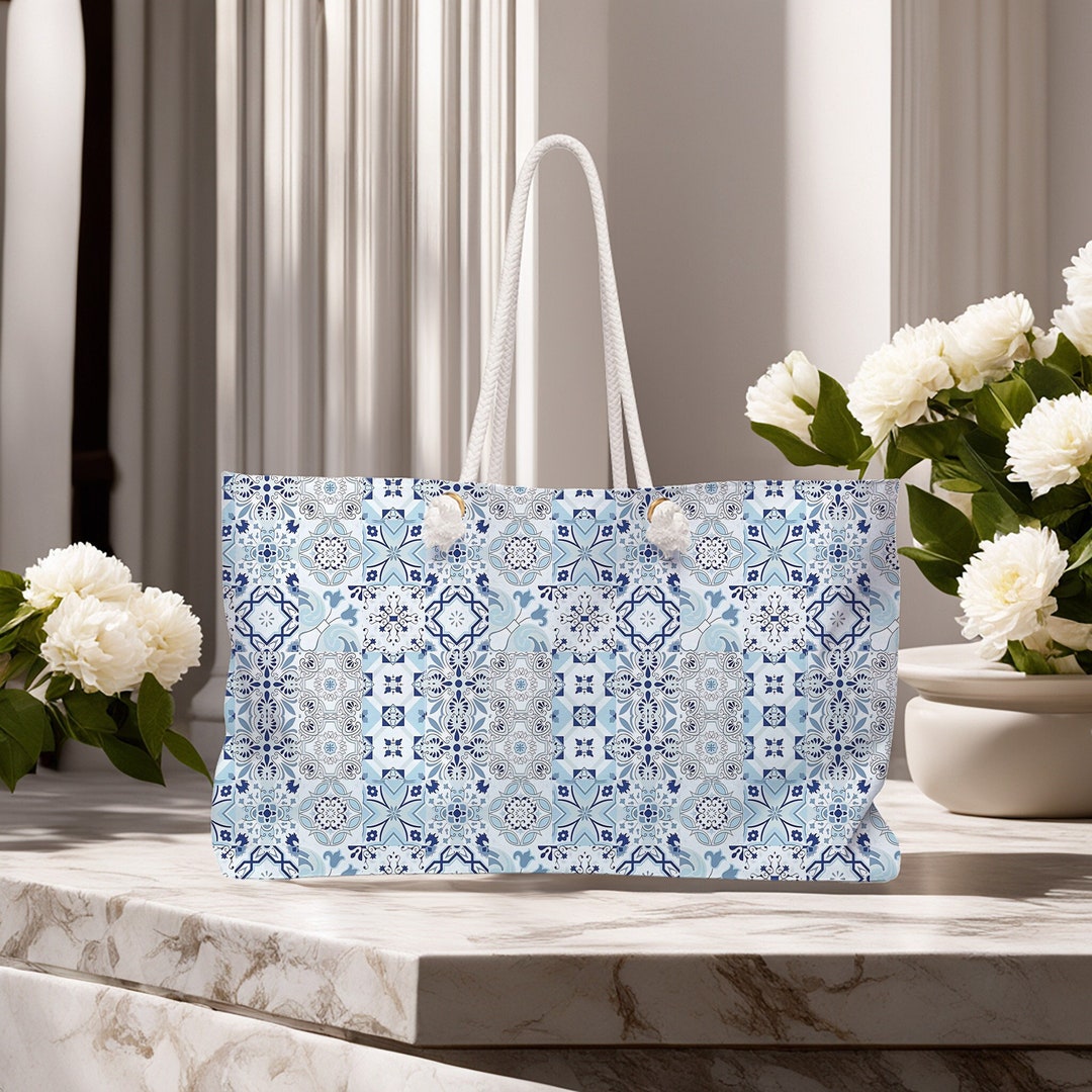Coastal European Italian Mediterranean Mosaic Tile Blue Aquamarine ...