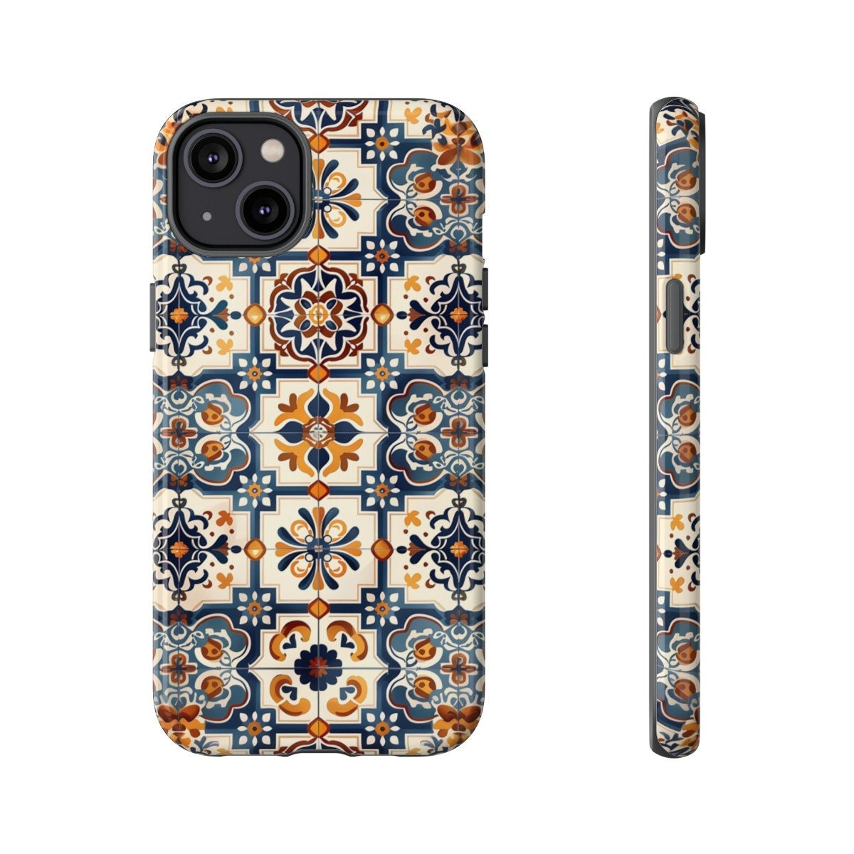 Portuguese Vintage Ceramic Mosaic Pattern Tile Tough Case Cover ...