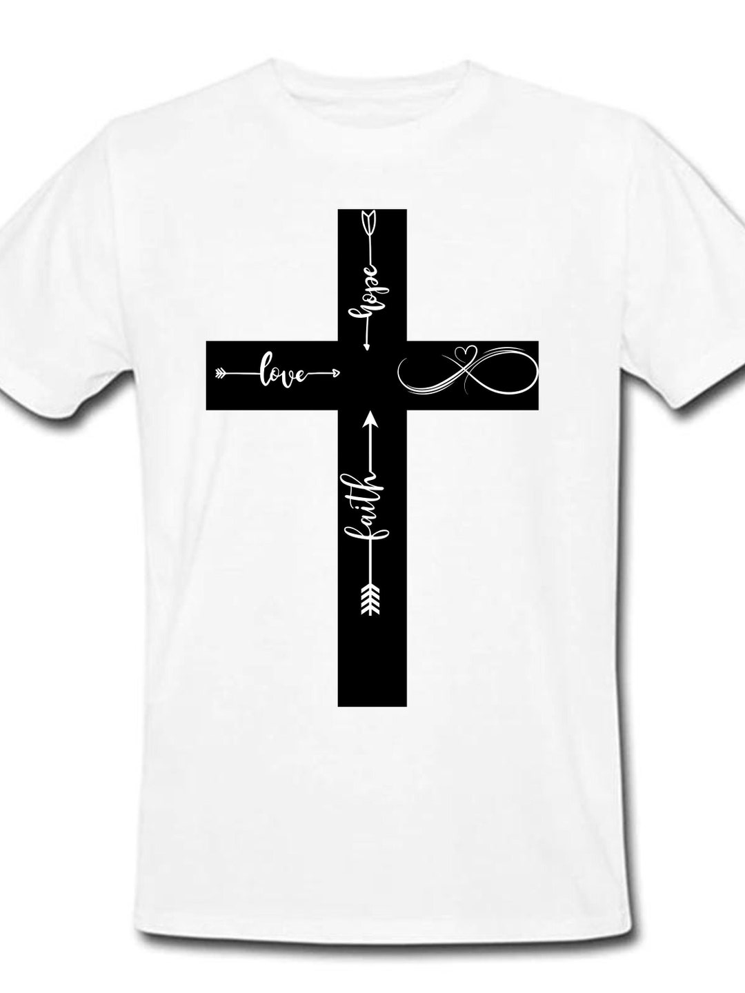 Custom Cross Design With White Lettering - Etsy