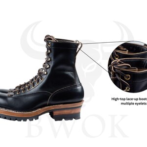 Handmade Leather Boots Smoke Jumper Rigger Commando Boots Work Boots ...