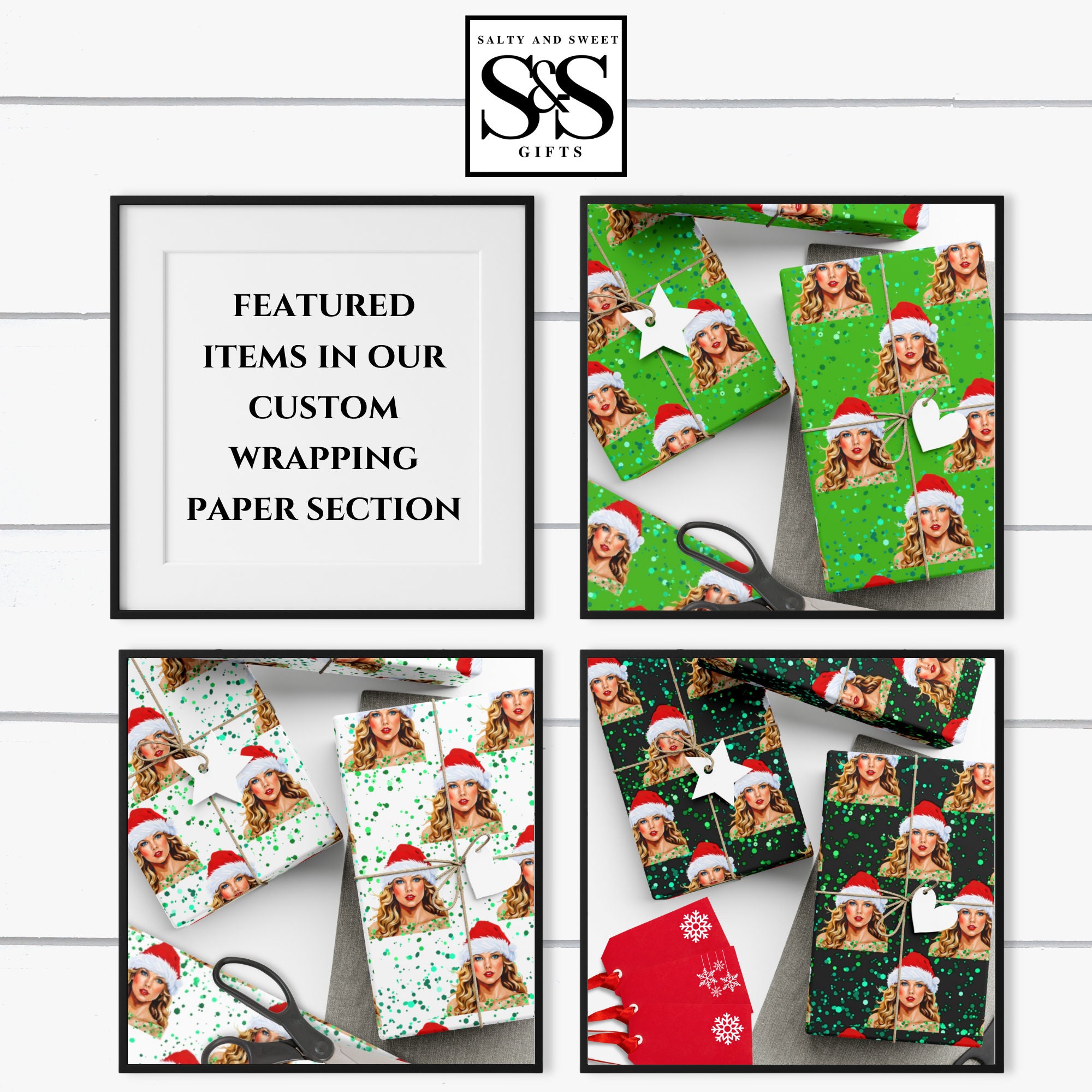 Taylor Wrapping Paper | Swiftmas | Taylors Version | Taylor Christmas ...