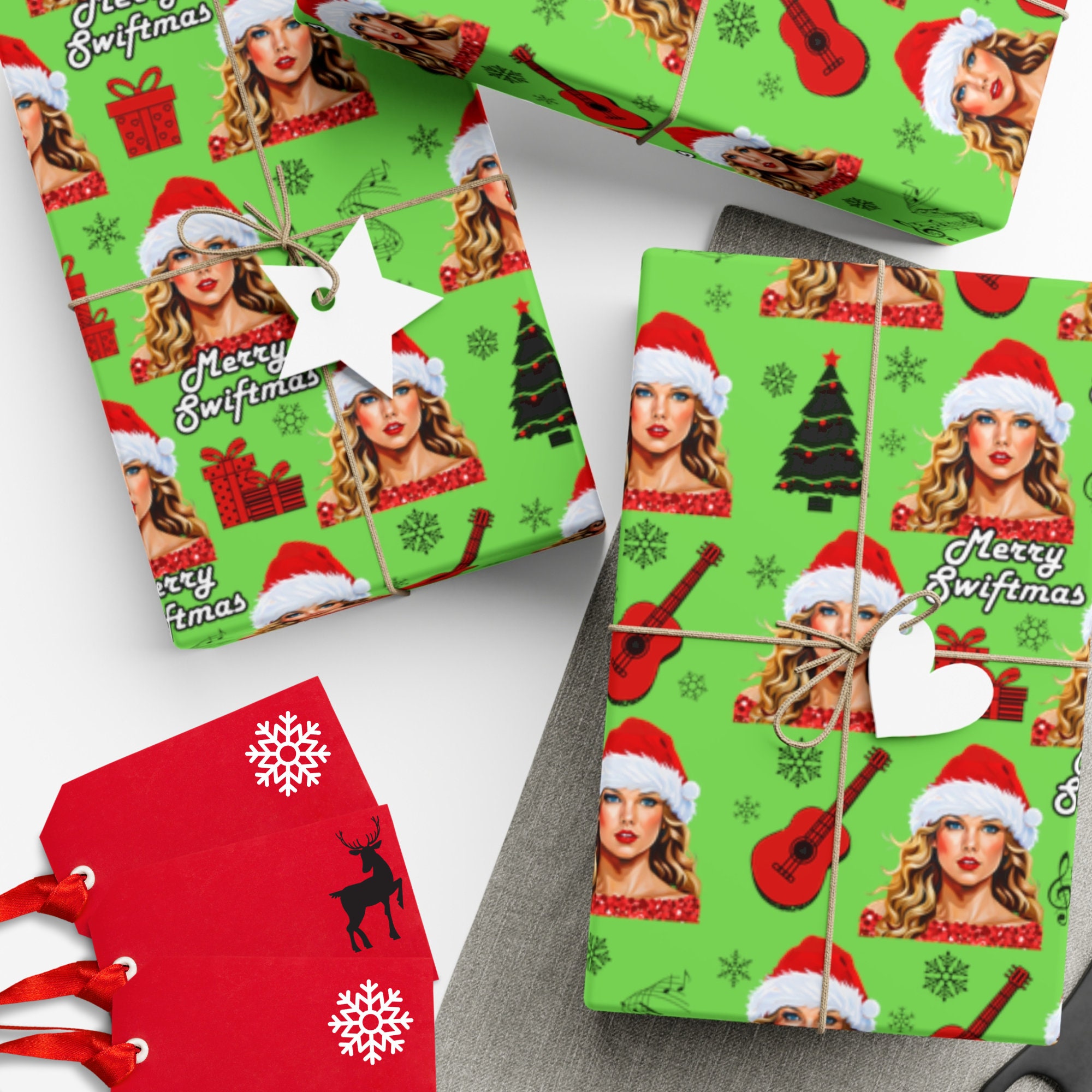 Taylor Wrapping Paper | Swiftmas | Taylors Version | Taylor Christmas ...