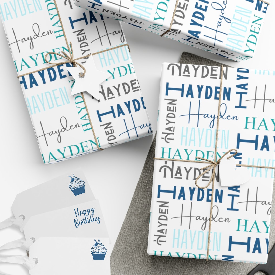 Personalized Wrapping Paper Personalized Gift Wrap Custom Wrapping ...
