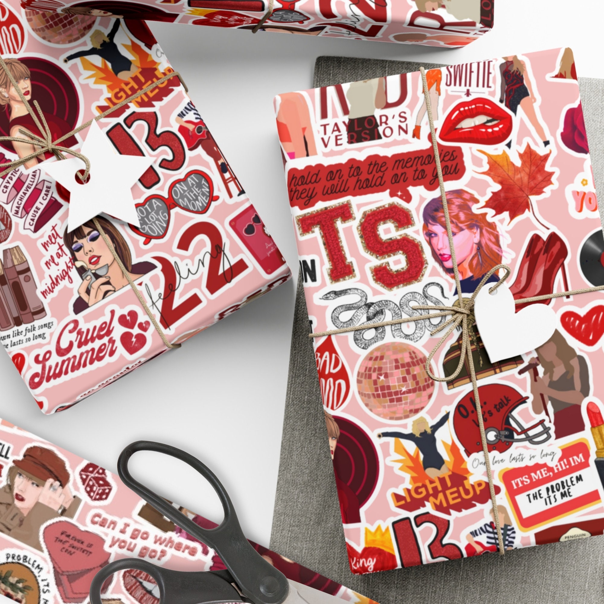 The Eras Tour Taylor Wrapping Paper, Taylor Birthday Wrapping Paper ...