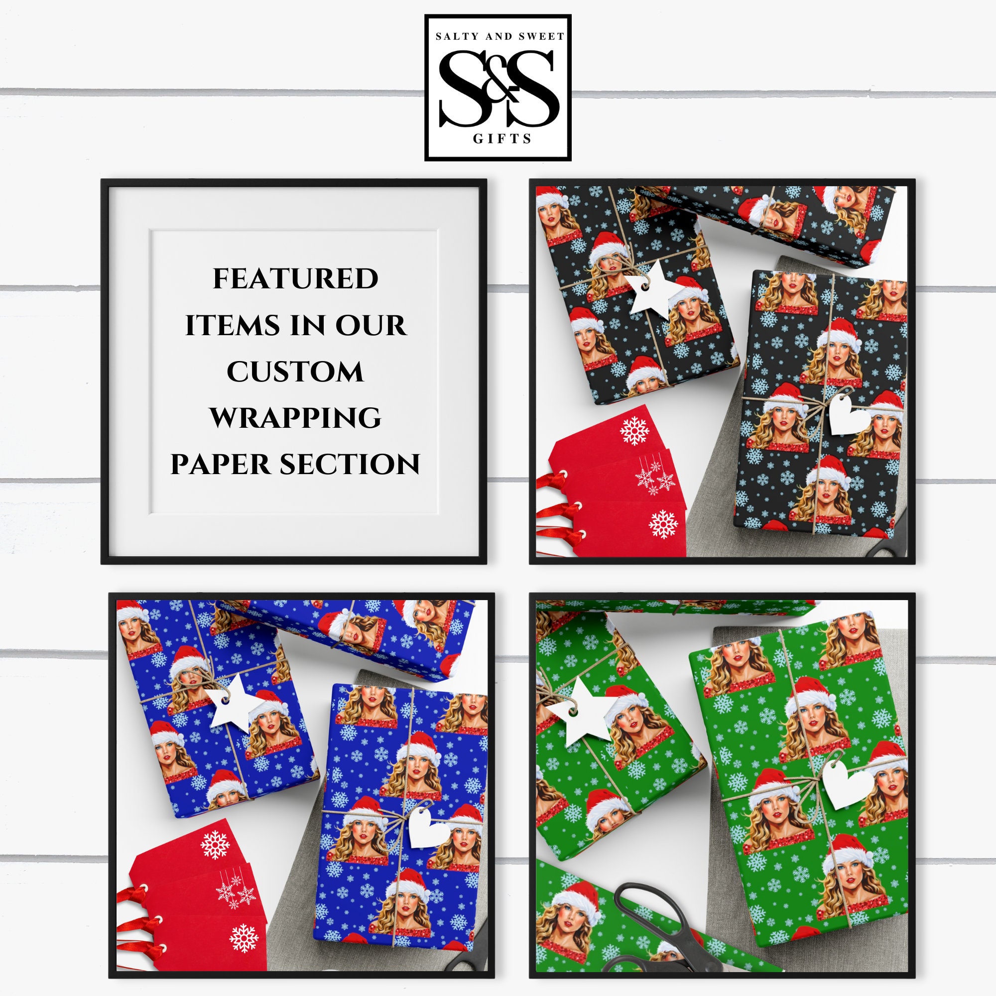 Taylor Wrapping Paper | Swiftmas | Taylors Version | Taylor Christmas ...