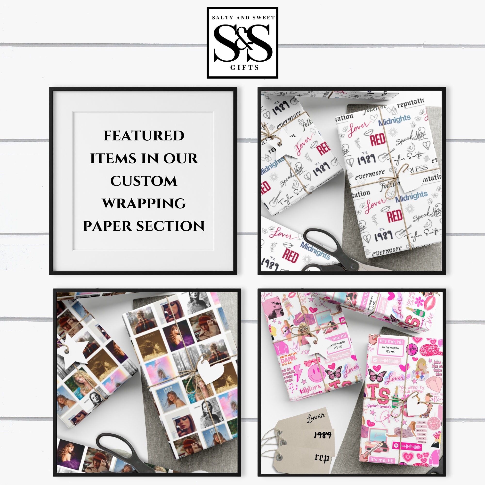 Taylor Wrapping Paper, Swiftmas, Swifite Wrapping Paper, Taylor Merch ...