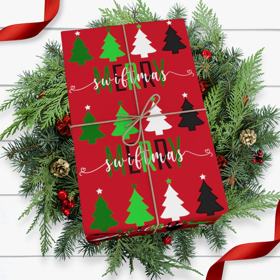 Merry Swiftmas Wrapping Paper, Taylor Swift Wrapping Paper, , Taylor ...