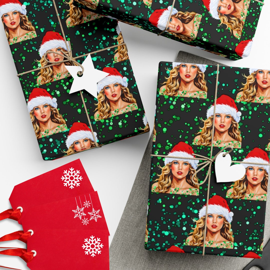 Taylor Swift Wrapping Paper, Swiftmas, Taylors Version, Taylor Swift Christmas, Xmas Wrapping ...