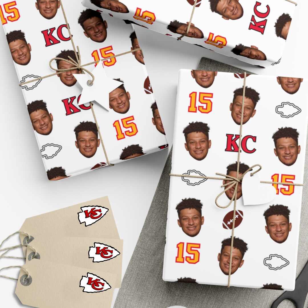Patrick Mahomes Wrapping Paper, Kansas City Chiefs Wrapping Paper ...