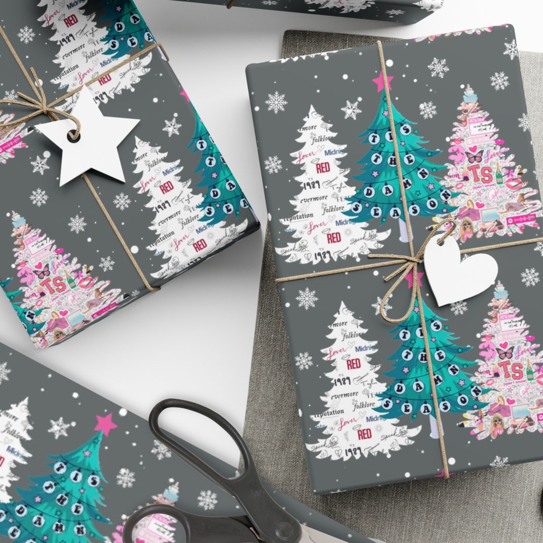 Taylor Swift Christmas Wrapping Paper, Tis the Damn Season, Swiftmas ...