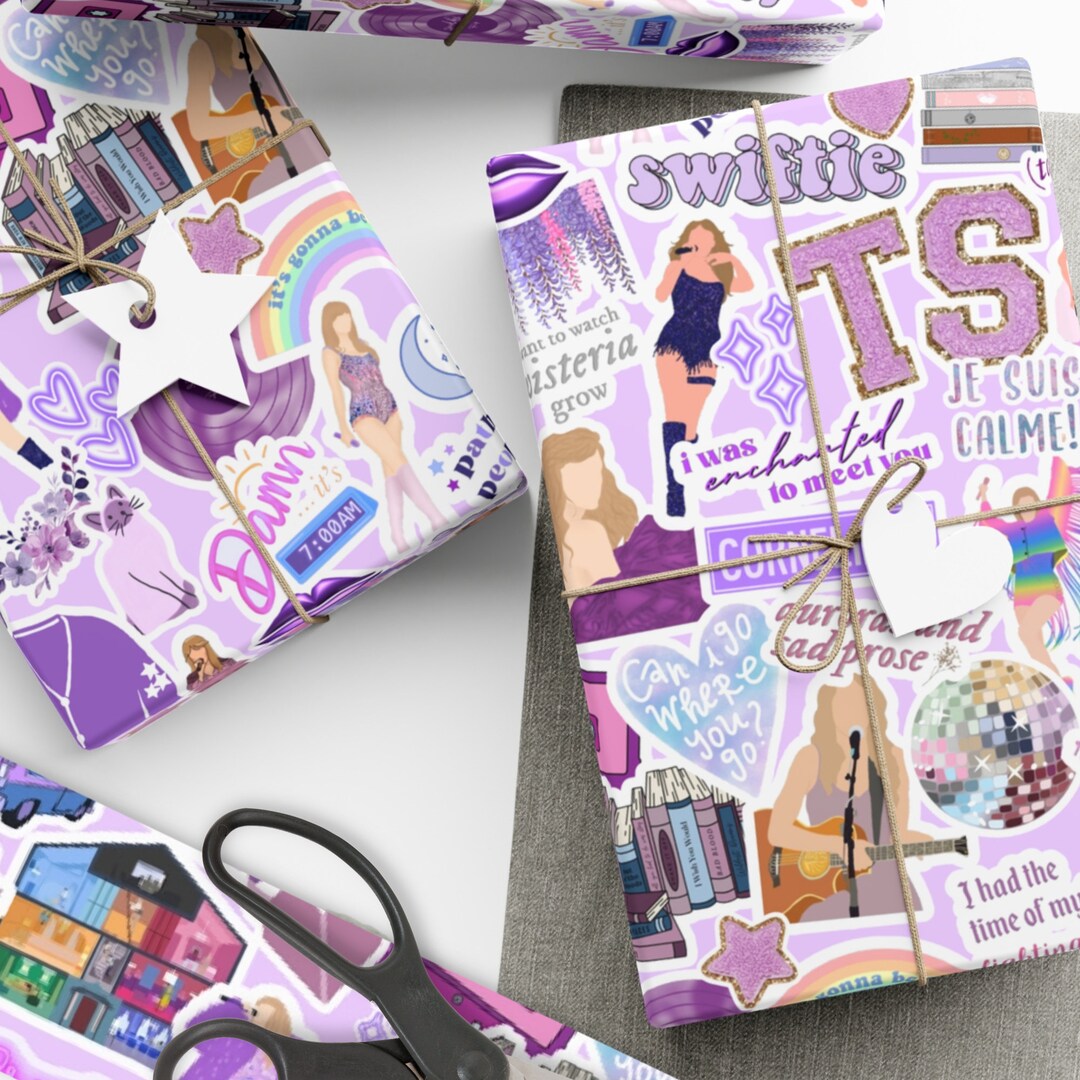 Taylor Swift Wrapping Paper, Taylors Version, Swifite Wrapping Paper ...
