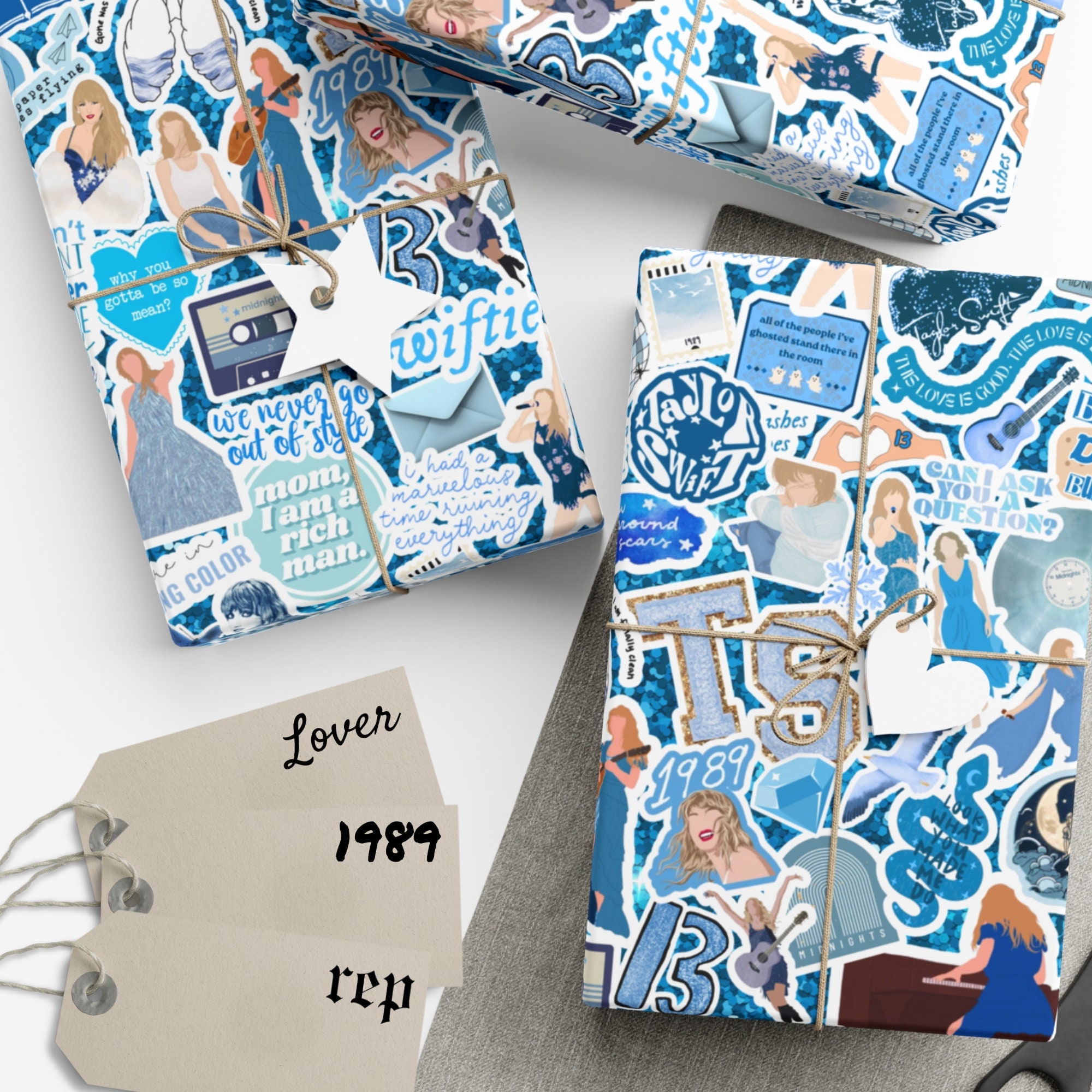 The Eras Tour Taylor Wrapping Paper, Taylor Birthday Wrapping Paper ...