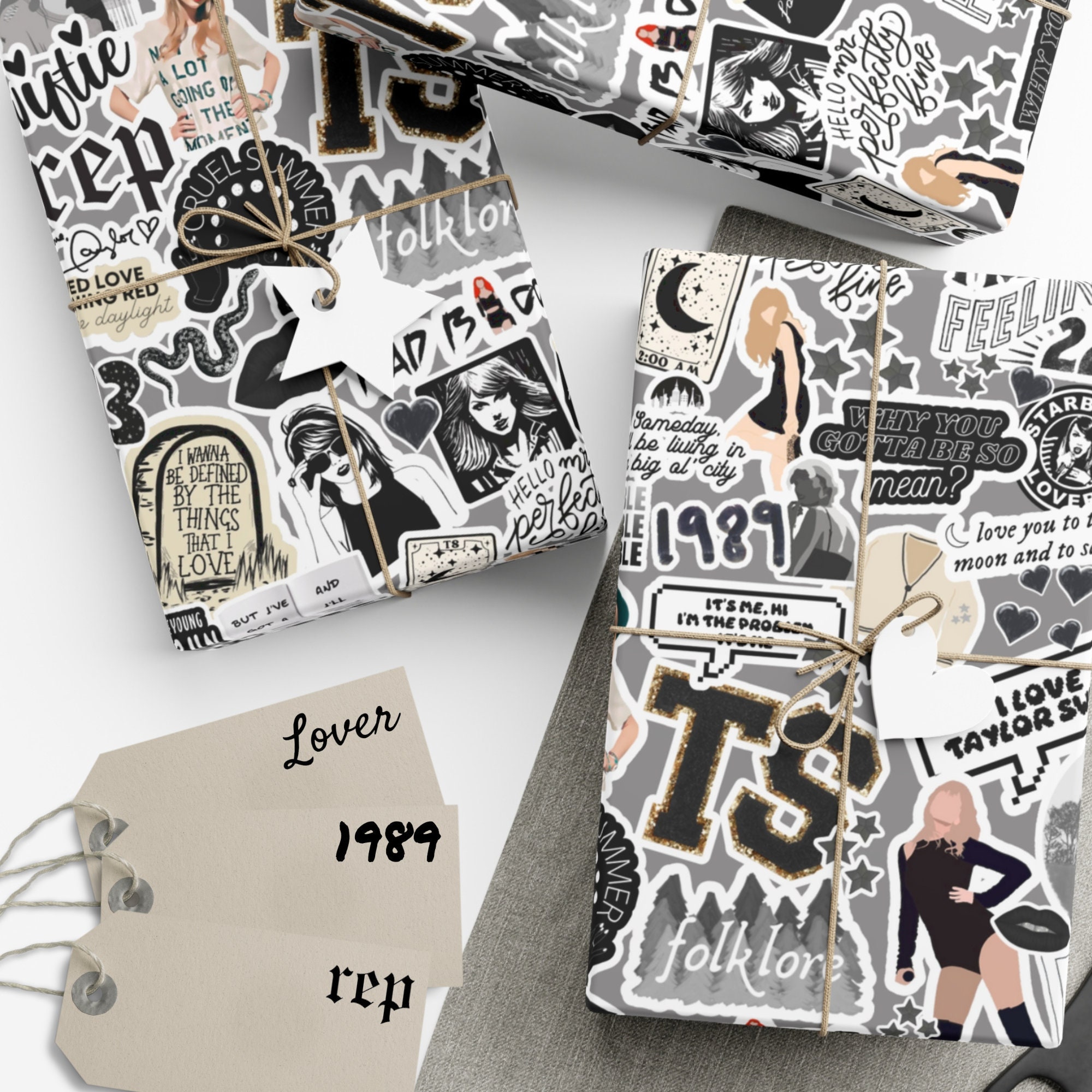 The Eras Tour Taylor Wrapping Paper, Taylor Birthday Wrapping Paper ...