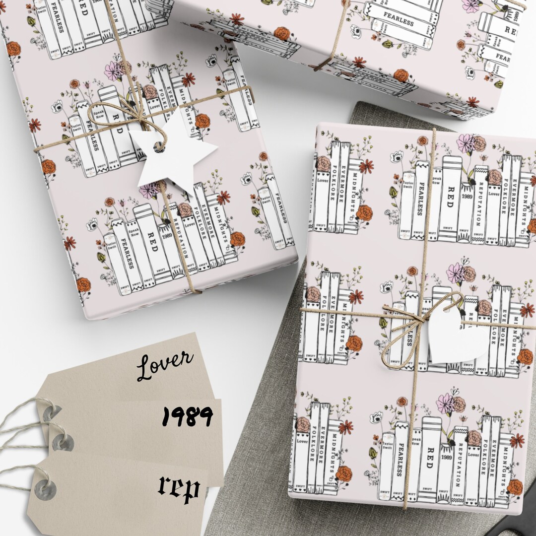 Taylor Swift Wrapping Paper, Taylor Swift Birthday, Taylors Version ...