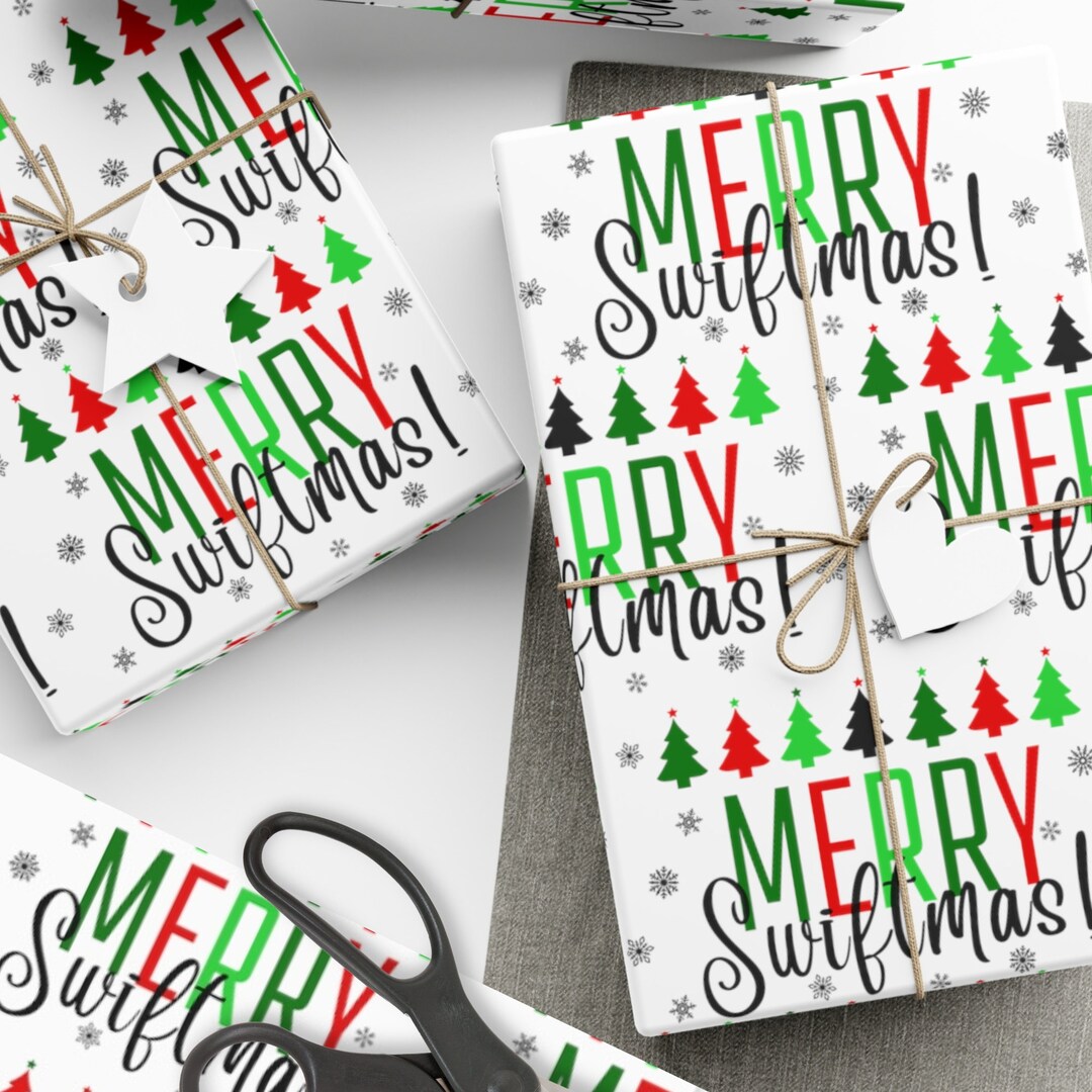 Merry Swiftmas Wrapping Paper, Taylor Swift Wrapping Paper, , Taylor ...