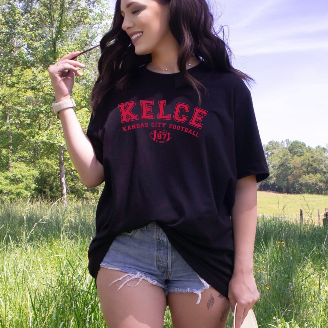 Travis Kelce T-shirt Kansas City Chiefs Football T-shirt Kelce Football ...