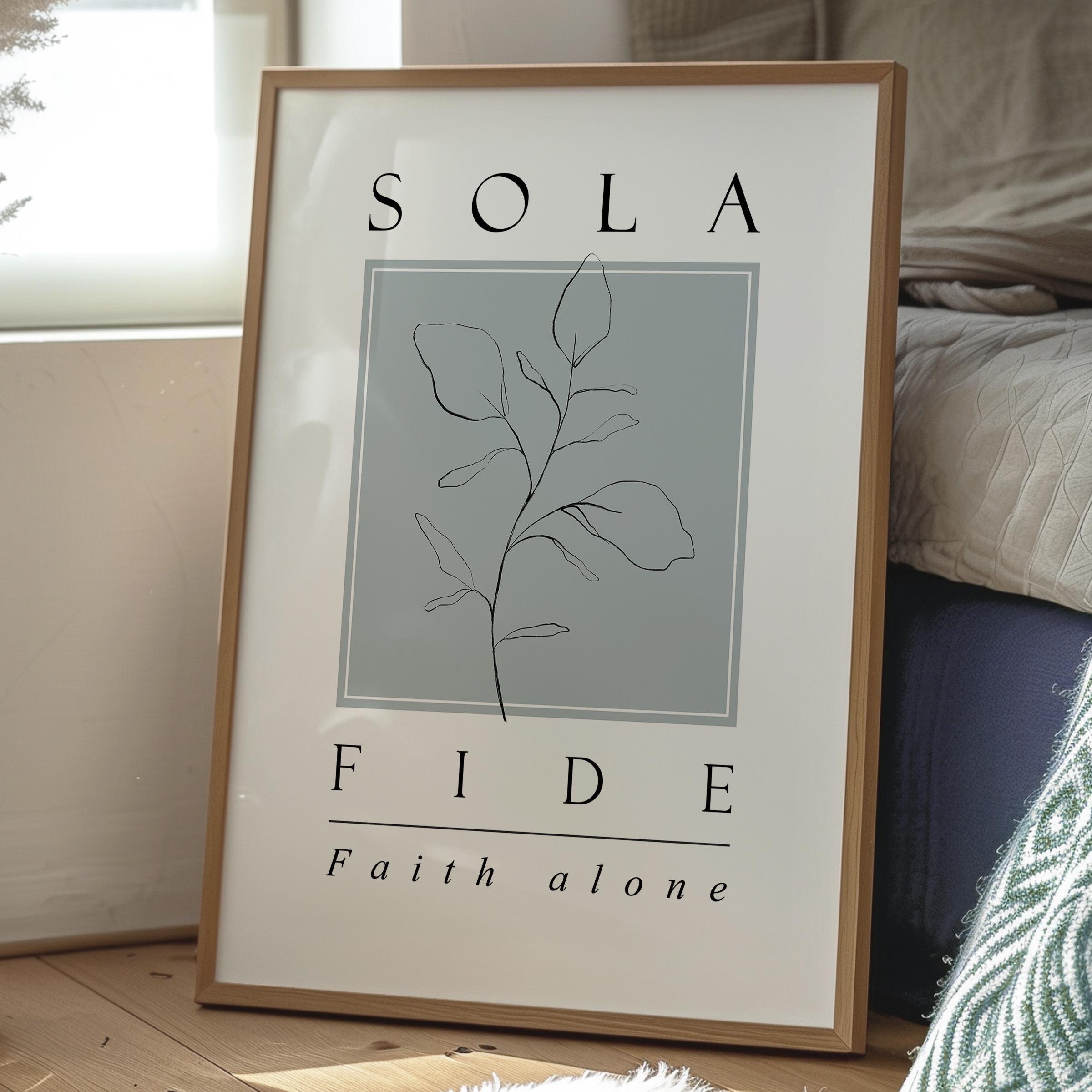 The 5 Solas of the Reformation Poster/canvas Gallery, Christian Boho ...