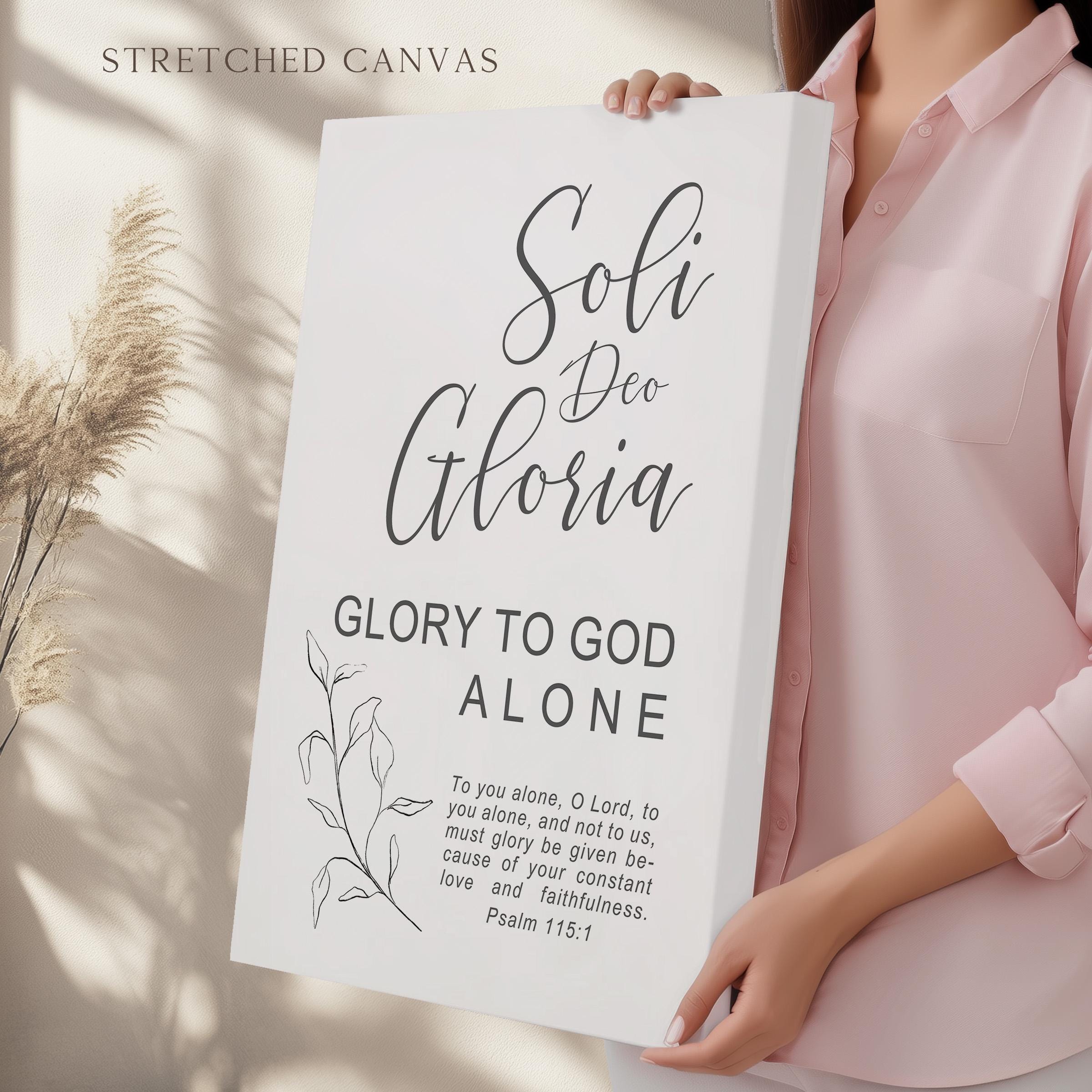 The 5 Solas of the Reformation Poster/canvas Wall Art Gallery ...