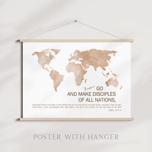 The Great Commission Matthew 28:19-20 Bible Verse Poster/canvas Wall ...