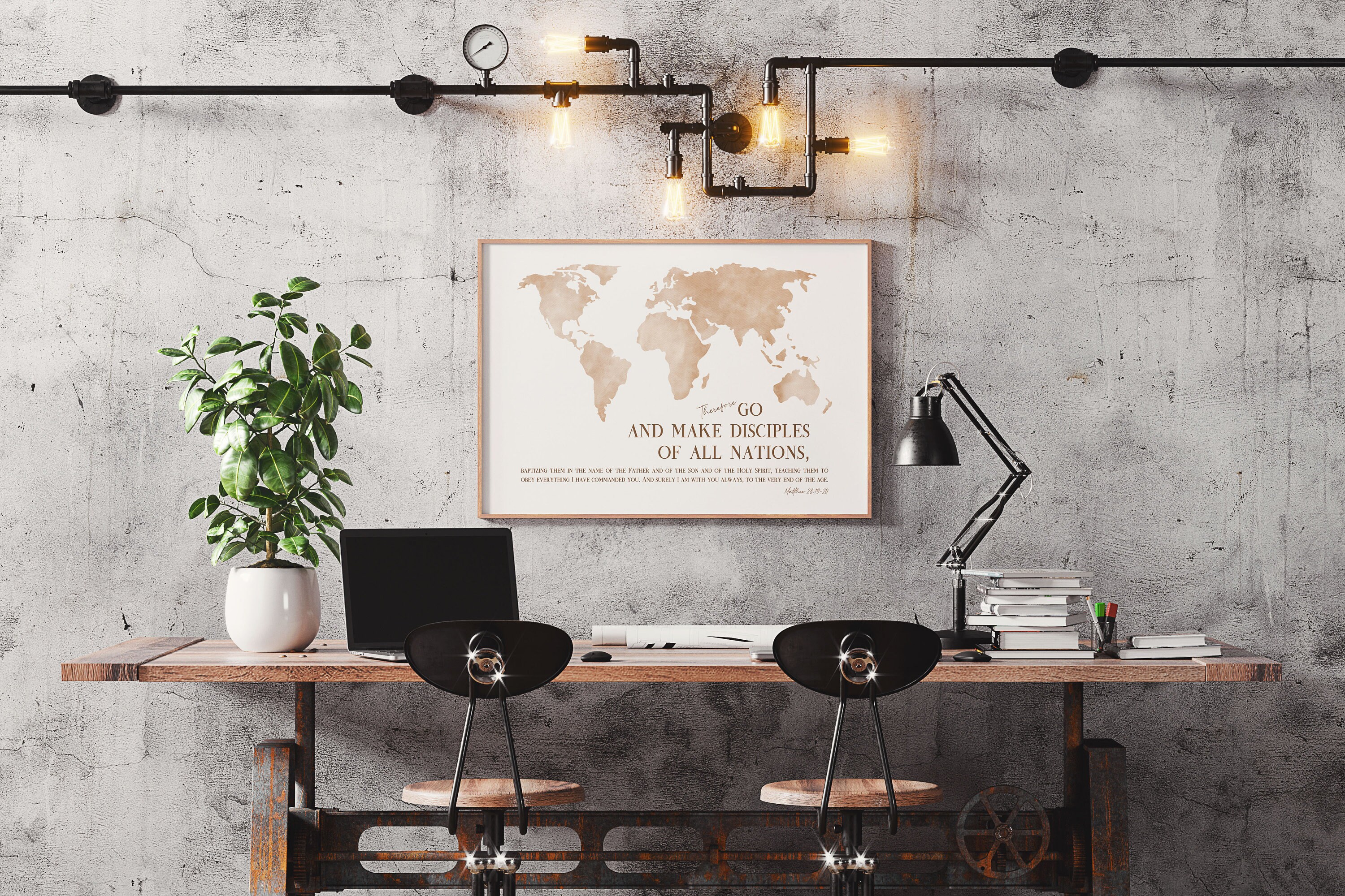 The Great Commission Matthew 28:19-20 Bible Verse Unframed Poster ...