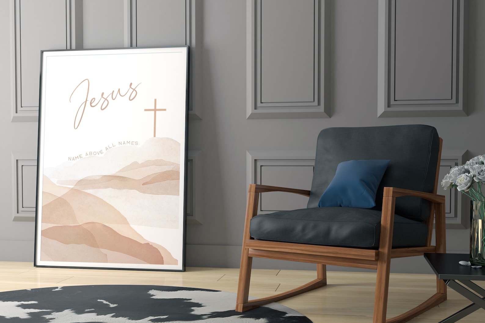 Philippians 2 9 Jesus Name Above All Names Bible Verse Wall Art Poster ...