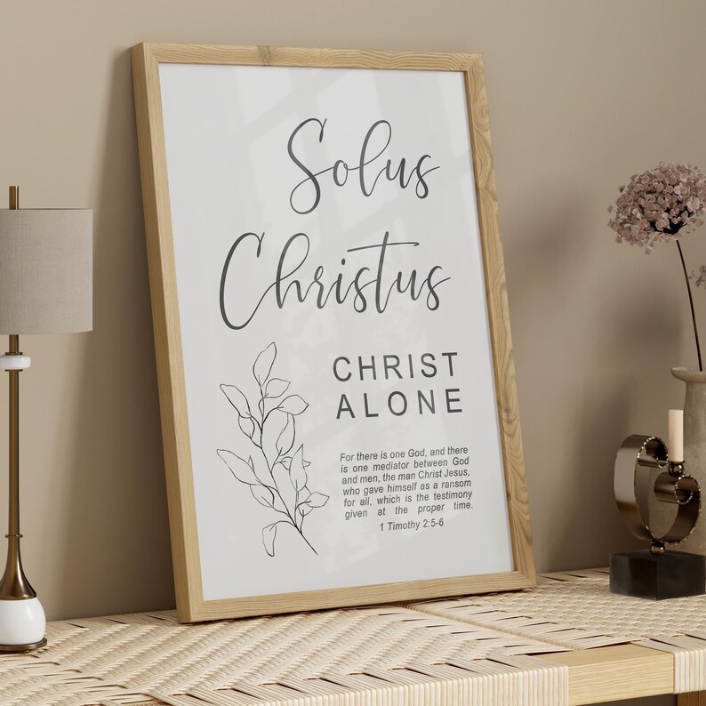 The 5 Solas of the Reformation Poster/canvas Wall Art Gallery ...