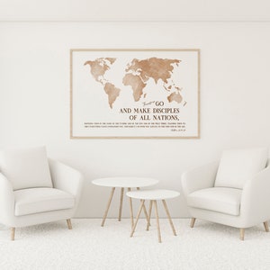 The Great Commission Matthew 28:19-20 Bible Verse Poster/canvas Wall ...