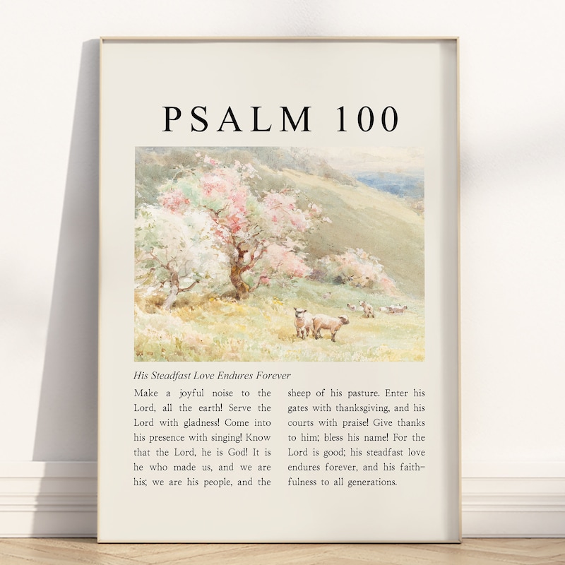 Psalm 100 - Etsy