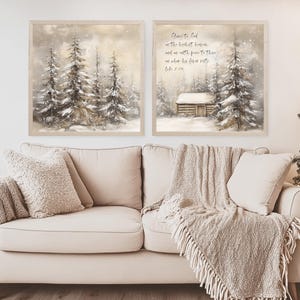 Christmas Panoramic Bible Verse Wall Art Poster/canvas, Luke 2:14 ...