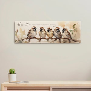 The Sparrows Bible Verse Poster/canvas Framed & Unframed, Christian ...