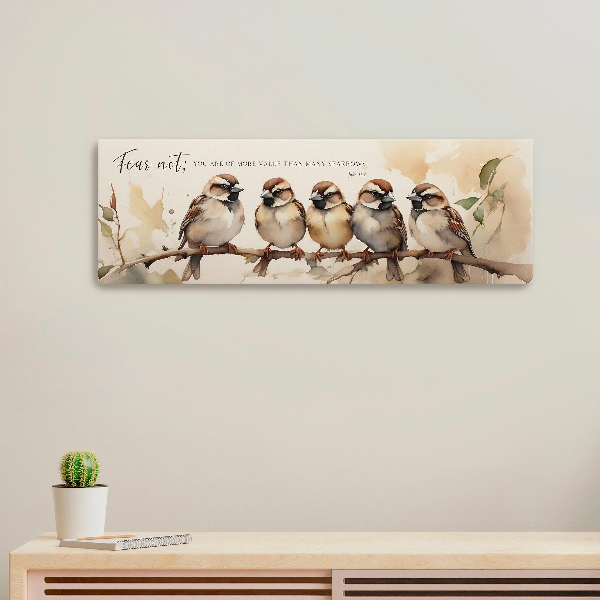 The Sparrows Bible Verse Poster/canvas Framed & Unframed, Christian ...