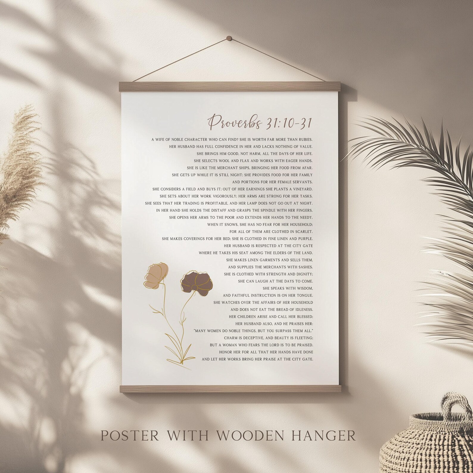 Proverbs 31 10-31 Virtuous Woman Bible Verse Wall Art Poster/canvas ...