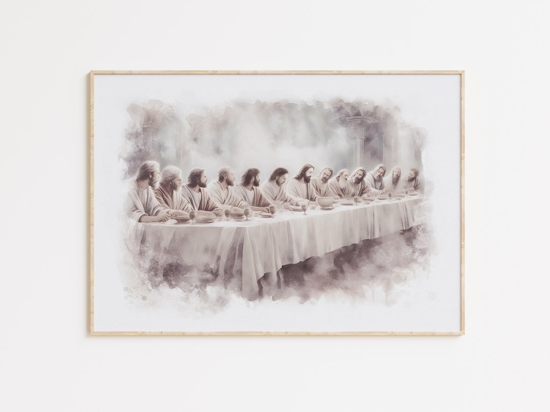 The Last Supper Wall Art Poster/canvas, Christian Religious Easter ...
