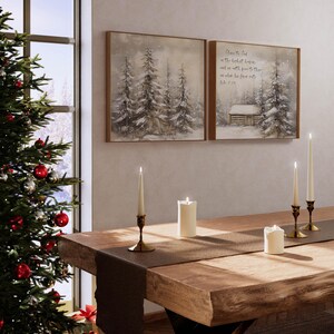 Christmas Panoramic Bible Verse Wall Art Poster/canvas, Luke 2:14 ...