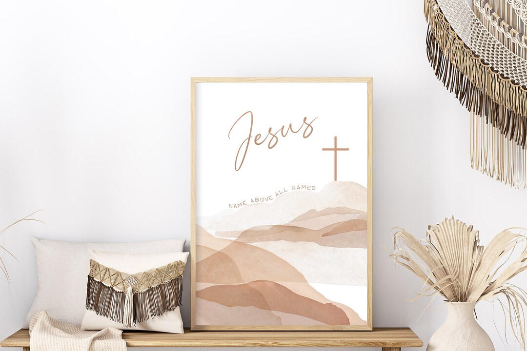 Philippians 2 9 Jesus Name Above All Names Bible Verse Wall - Etsy