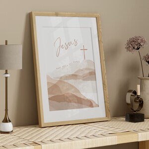 Philippians 2 9 Jesus Name Above All Names Bible Verse Wall Art Poster ...